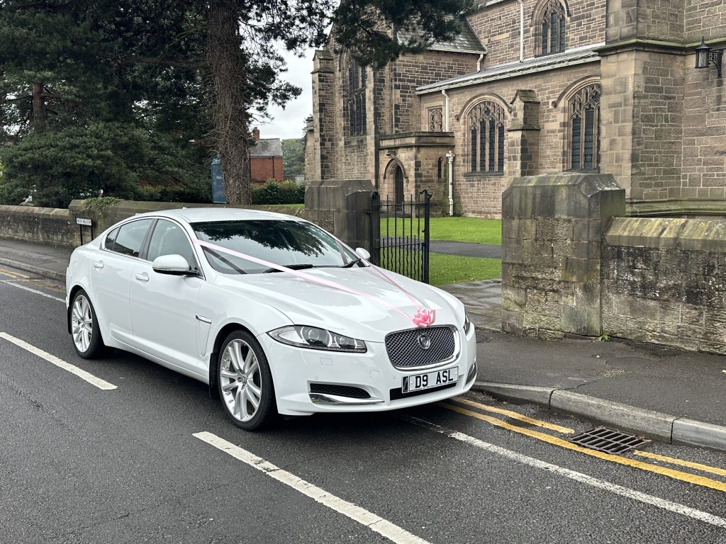 White Jaguar XF - ASL Limousines